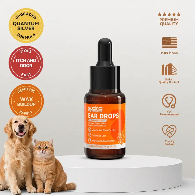 🔥🔥🔥Ear Cleaner 30ml Dog Ear Infection Treatment, Quantum Silver Ear Dr ...